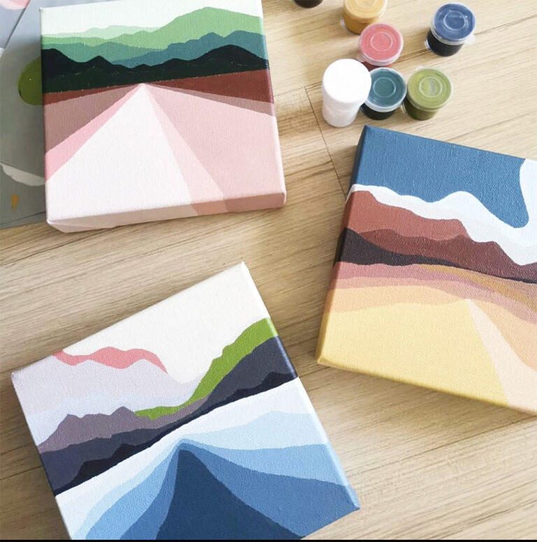 Color Block Painting Kit | The Crafter's Box