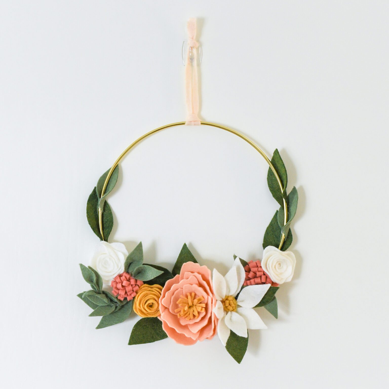 Felt Flower Wreath Digital Class | Crafter