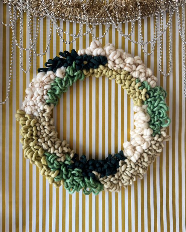 Festive Woven Wreath Digital Pattern | Crafter