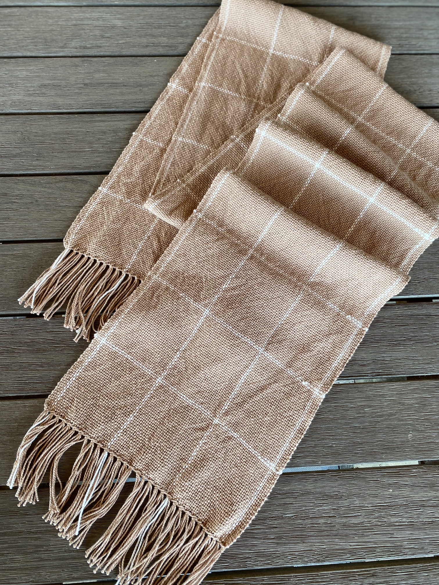 Windowpane Scarf Rigid Heddle Weaving Digital Pattern | Crafter